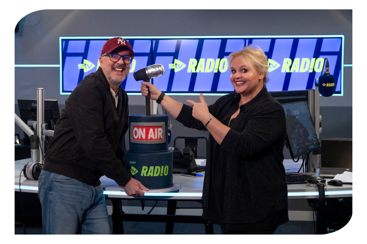 Ewen Cameron and Cat Harvey officially launch STV Radio – Scotland’s ...